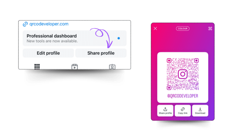 Instagram QR code generator